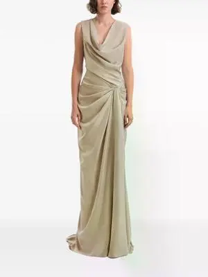 GEMY MAALOUF Cowl Neck Draped Dress