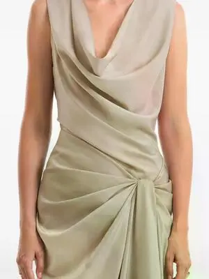 GEMY MAALOUF Cowl Neck Draped Dress