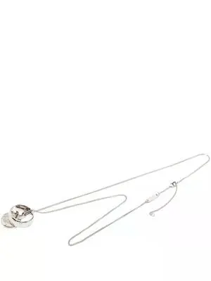 LOUIS VUITTON 2022 Brass Monogram Charms Pendant Necklace - Silver