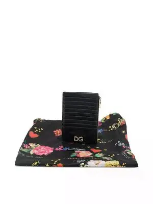 Dolce & Gabbana Dg-plaque Crystal-embellished Card Holder