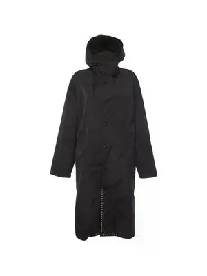 Valentino Garavani Rockstud Hooded Coat - Black
