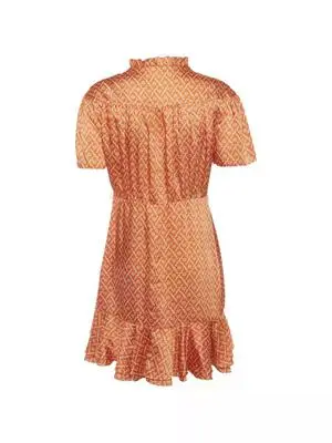 Sandro Suzen Ruffled Heart-print Dress
