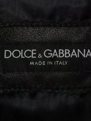 Dolce & Gabbana Zip-up Leather Jacket