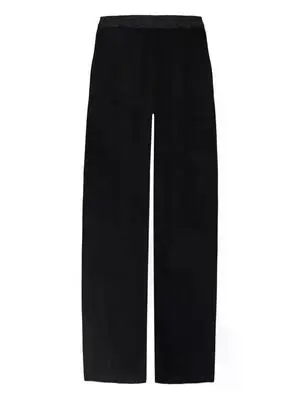 Balenciaga Lace-trim Wide-leg Trousers - Black