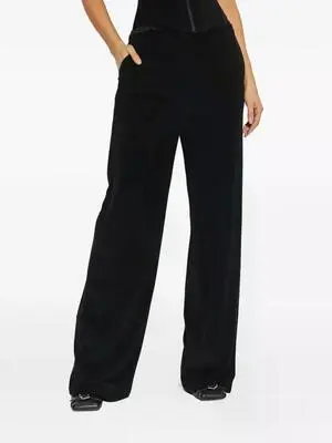 Balenciaga Lace-trim Wide-leg Trousers