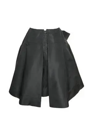 Prada Bow Detail Pleated Mini Skirt
