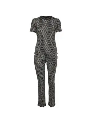 Hermès H Rond Jacquard Knit T-shirt And Trousers Set