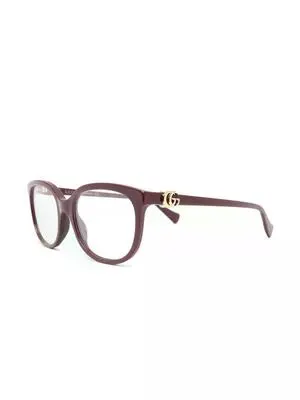 Gucci Square-frame Glasses - Brown