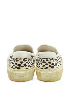 Saint Laurent Canvas Slip-on Sneakers