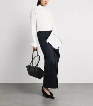 LATE FOR WORK Cotton Double-placket Shirt