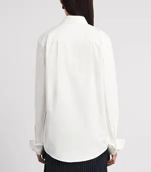 LATE FOR WORK Cotton Double-placket Shirt