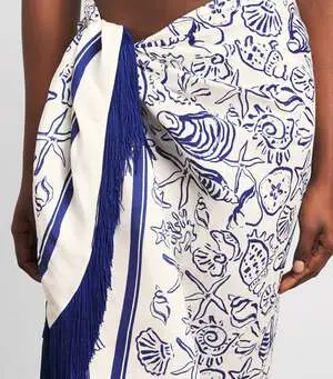 Simkhai Linen-blend Russo Pareo - Blue
