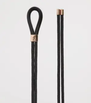 Max Mara Cotton And Leather Rope Belt
