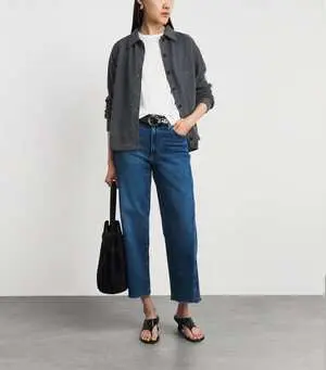 Paige Anessa Wide-leg Cropped Jeans