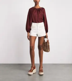 Zimmermann Roselight Denim Shorts
