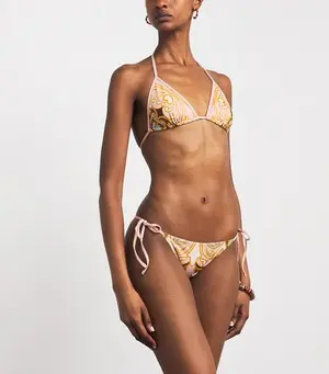 La DoubleJ Printed Side Tie Bikini Bottoms