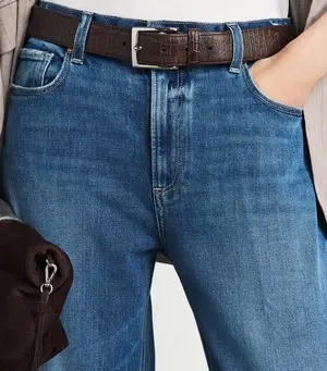 Paige Alexis Stretch-denim Wide-leg Jeans