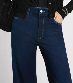 Paige Anessa Wide-leg Cropped Jeans