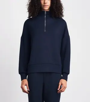 Varley Doublesoft Hawley Half-zip Sweatshirt - Navy