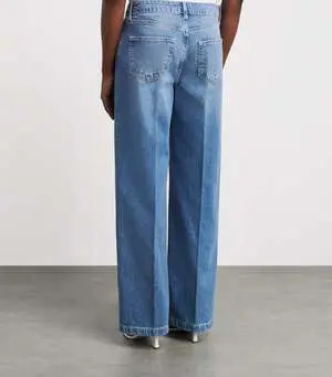 L'Agence Scottie Wide-leg Jeans