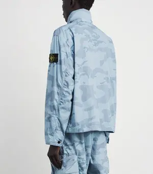 Stone Island Ripstop Faded Camouflage Jacket - Blue