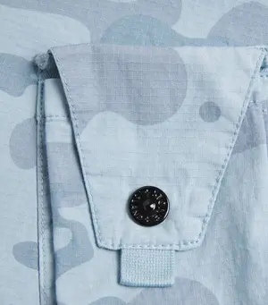 Stone Island Ripstop Faded Camouflage Jacket - Blue