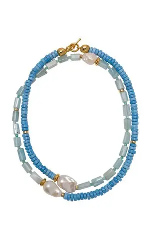 LIZZIE FORTUNATO Cabana Necklace In Sky
