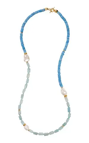 LIZZIE FORTUNATO Cabana Necklace In Sky