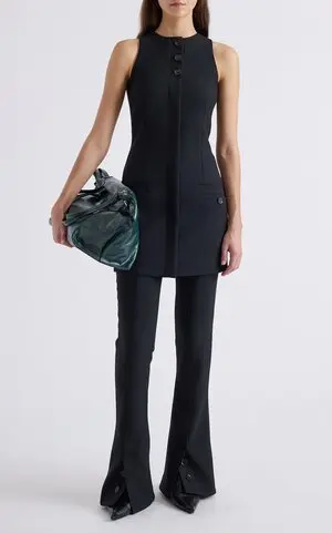 Proenza Schouler Dara Wool-blend Bi-stretch Pants - Black