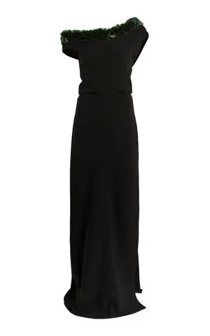 Proenza Schouler Rosie Crepe Maxi Dress - Black