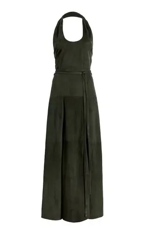 Proenza Schouler Riley Suede Maxi Dress