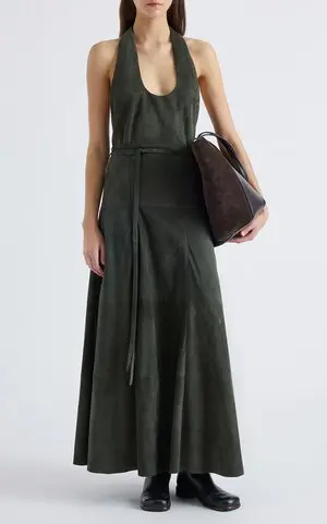 Proenza Schouler Riley Suede Maxi Dress
