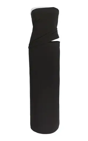 Proenza Schouler Jackie Crepe Midi Dress - Black