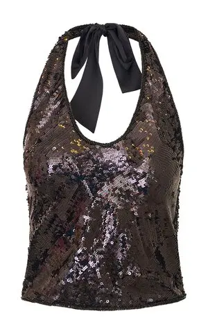 LoveShackFancy Ivira Sequined Top