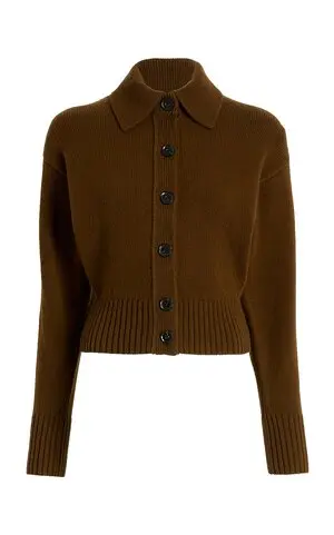 Proenza Schouler Rocio Cashmere Cardigan Brown