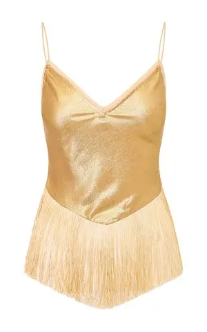 LoveShackFancy Safina Fringed Top
