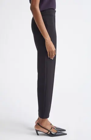 Emporio Armani Flat-front Jersey Trousers