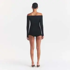 SKIMS Off The Shoulder Top | Black | | Smooth Layers