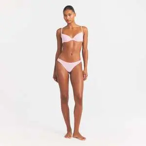 SKIMS Unlined Demi Bra | Pink | | Everyday Cotton - Peony