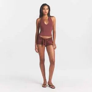 SKIMS Deep Plunge Halter Top
