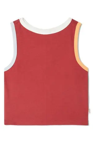 Brixton Cotton Crop Tank Top - Robust Red