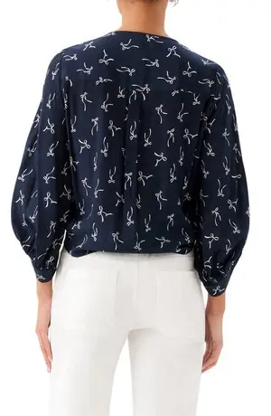 Karen Kane Bow Detail V-neck Top