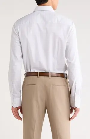 JACK VICTOR Plaid Cotton Dress Shirt