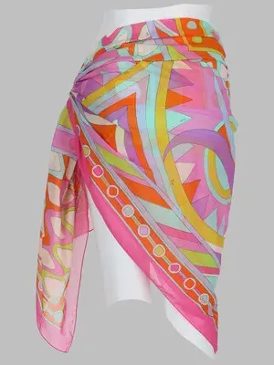 Emilio Pucci Pareo Con Stampa Vivara