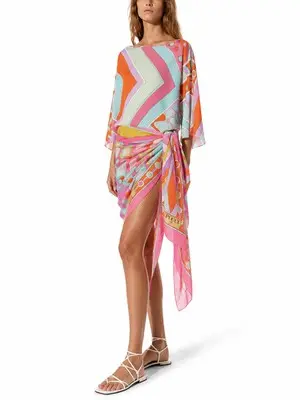Emilio Pucci Pareo Con Stampa Vivara