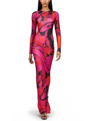 Emilio Pucci Orchid Tulle Maxi Dress