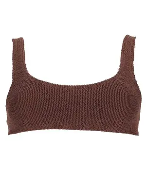 MC2 SAINT BARTH Top Bikini Crinckle "naima - Brown