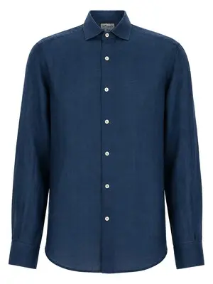 MC2 SAINT BARTH Camicia "pamplona" In Lino - Blue