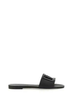 Dolce & Gabbana Sandalo Slide Beachwear - Black