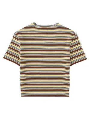Fendi Maglia In Cotone A Righe Multicolor